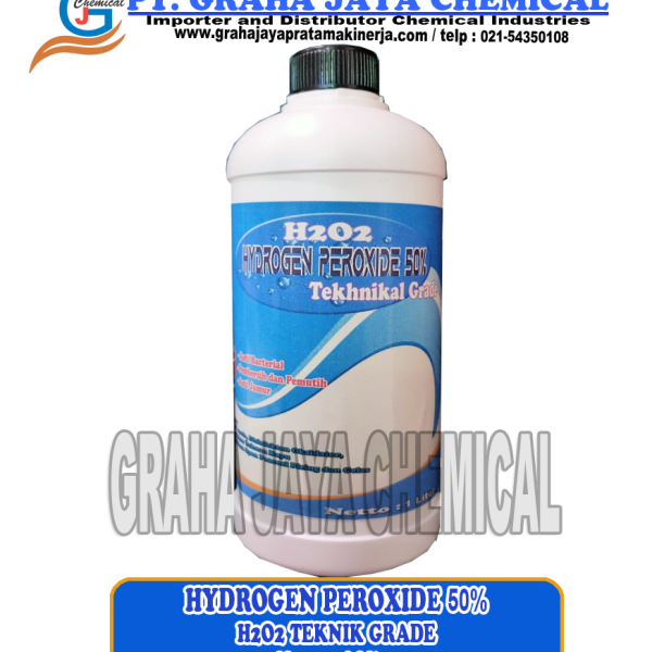 Hydrogen Peroxide 50% Tehnikal Grade (H2O2) [5 Liter] clear - PT Graha ...