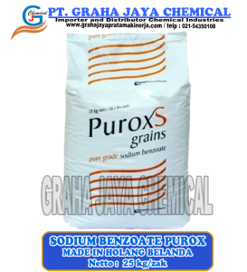 SODIUM BENZOATE PUROX Holland – Belanda 25 kg/zak - PT. Graha Jaya ...